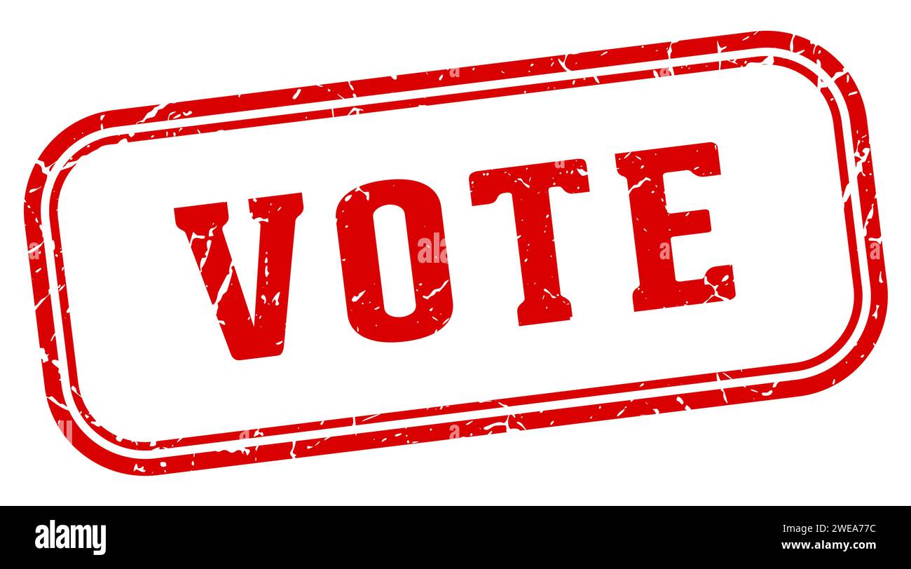 vote stamp. vote rectangular stamp isolated on white background Stock ...