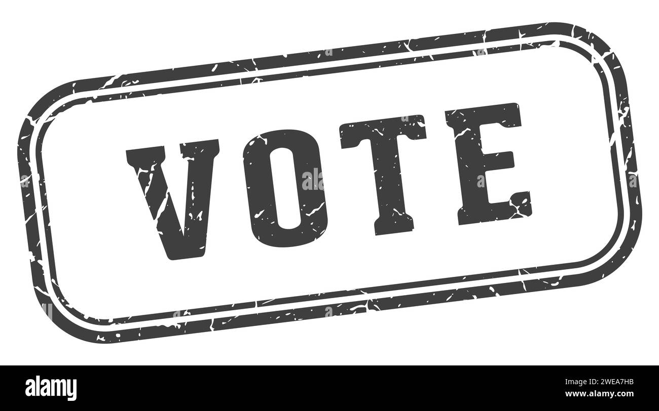 vote stamp. vote rectangular stamp isolated on white background Stock ...
