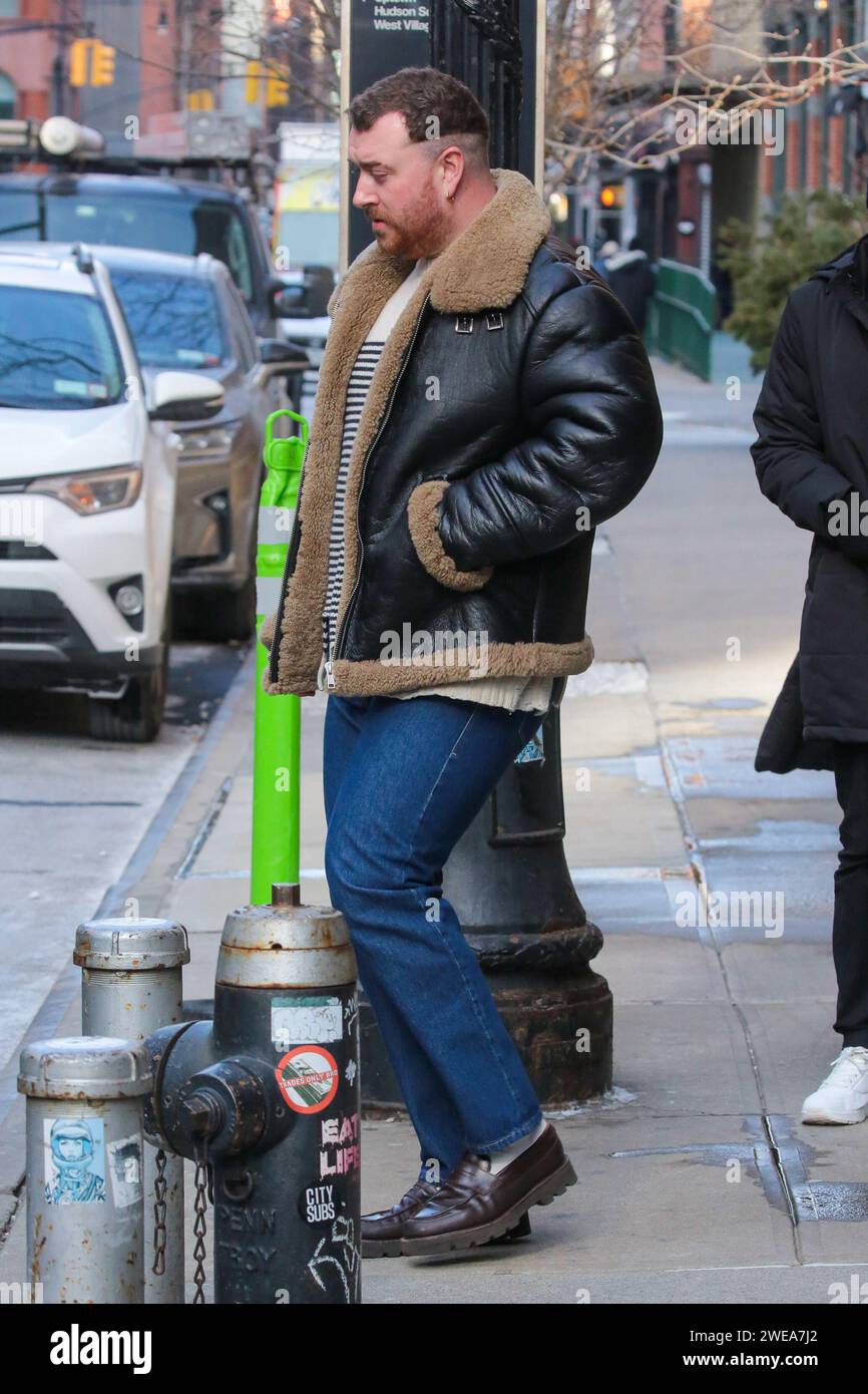 Singer Sam Smith seen out in New York City Featuring: Sam Smith Where ...