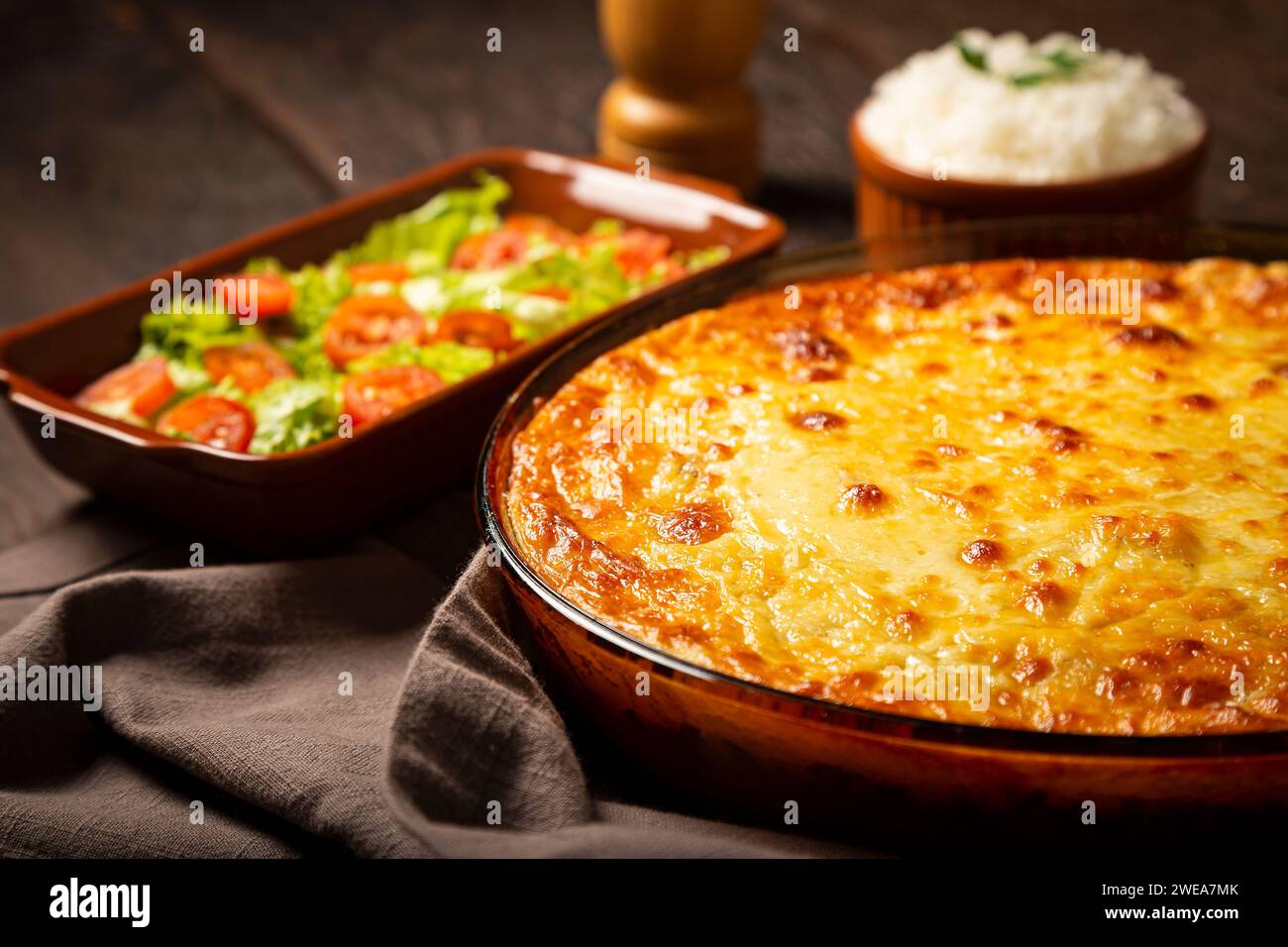 Shepherd's Pie (escondidinho). Typical Brazilian food Stock Photo - Alamy