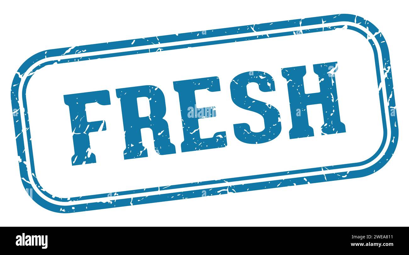 fresh stamp. fresh rectangular stamp isolated on white background Stock Vector Image & Art - Alamy