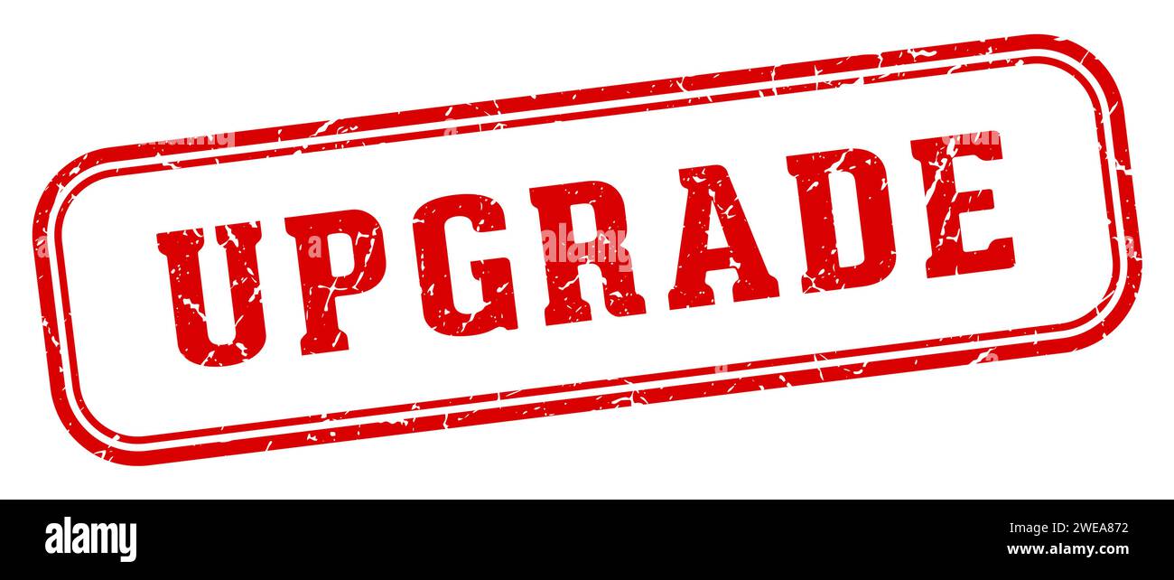 upgrade stamp. upgrade rectangular stamp isolated on white background ...