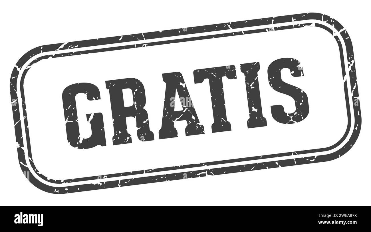 gratis stamp. gratis rectangular stamp isolated on white background ...