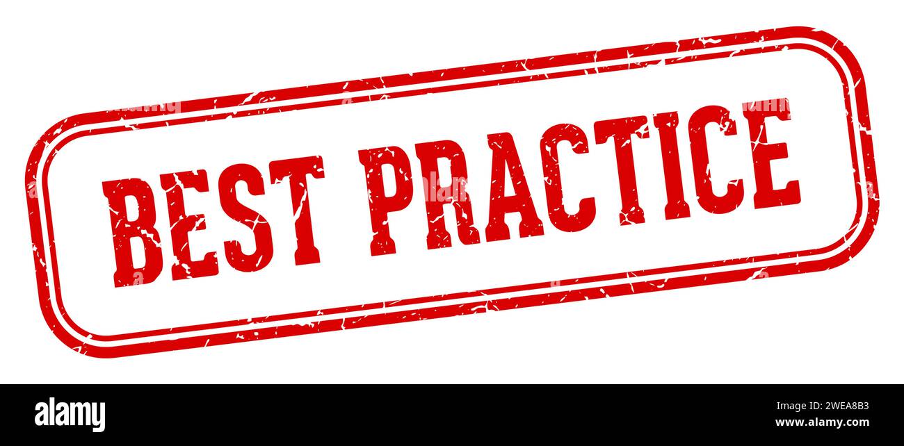 best practice stamp. best practice rectangular stamp isolated on white ...