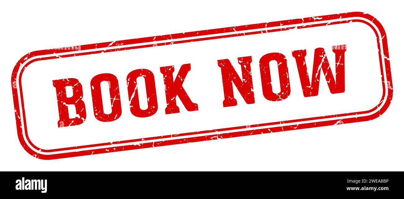 book now stamp. book now rectangular stamp isolated on white background ...