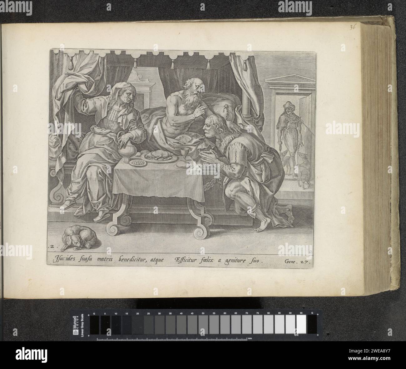 Isaac Blessing Jakob, 1643 print The old and blind Isaac bless Jakob ...