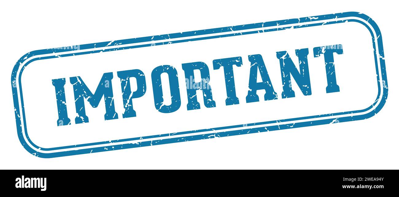 important stamp. important rectangular stamp isolated on white ...