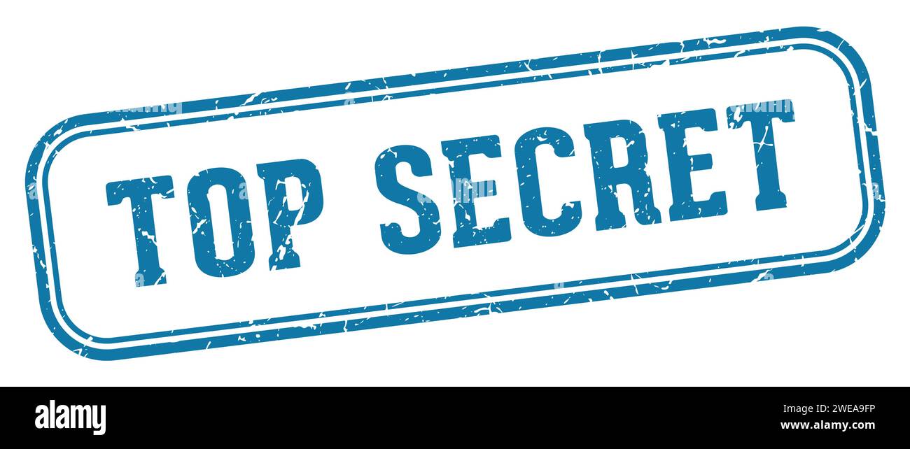top secret stamp. top secret rectangular stamp isolated on white ...