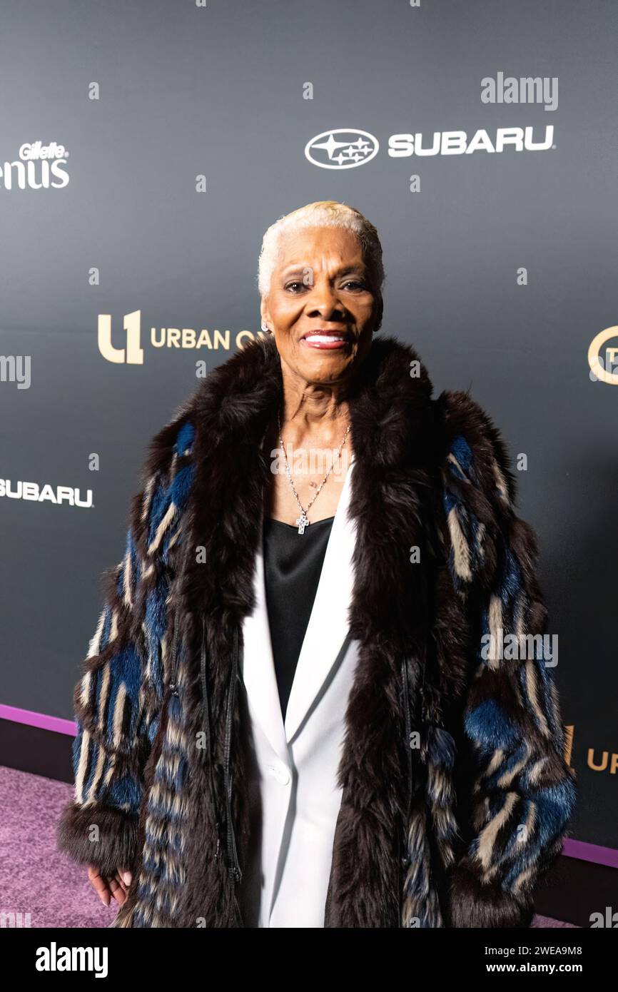 Atlanta, USA. 21st Jan, 2024. Dionne Warwick attends the 2024 Urban One ...