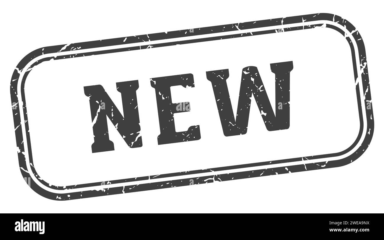 new stamp. new rectangular stamp isolated on white background Stock ...