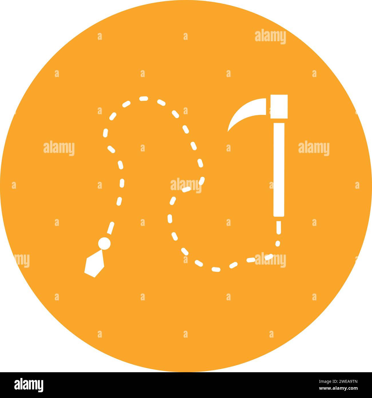 Chain Sickle icon vector image Stock Vector Image & Art - Alamy