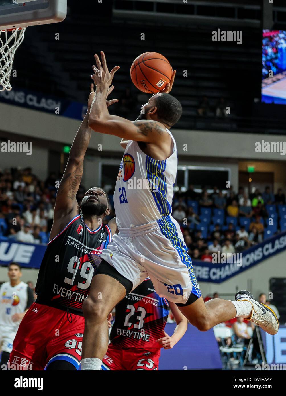 Manila, Philippines. 24th Jan, 2024. Rahlir Hollis-Jefferson (Front) of ...