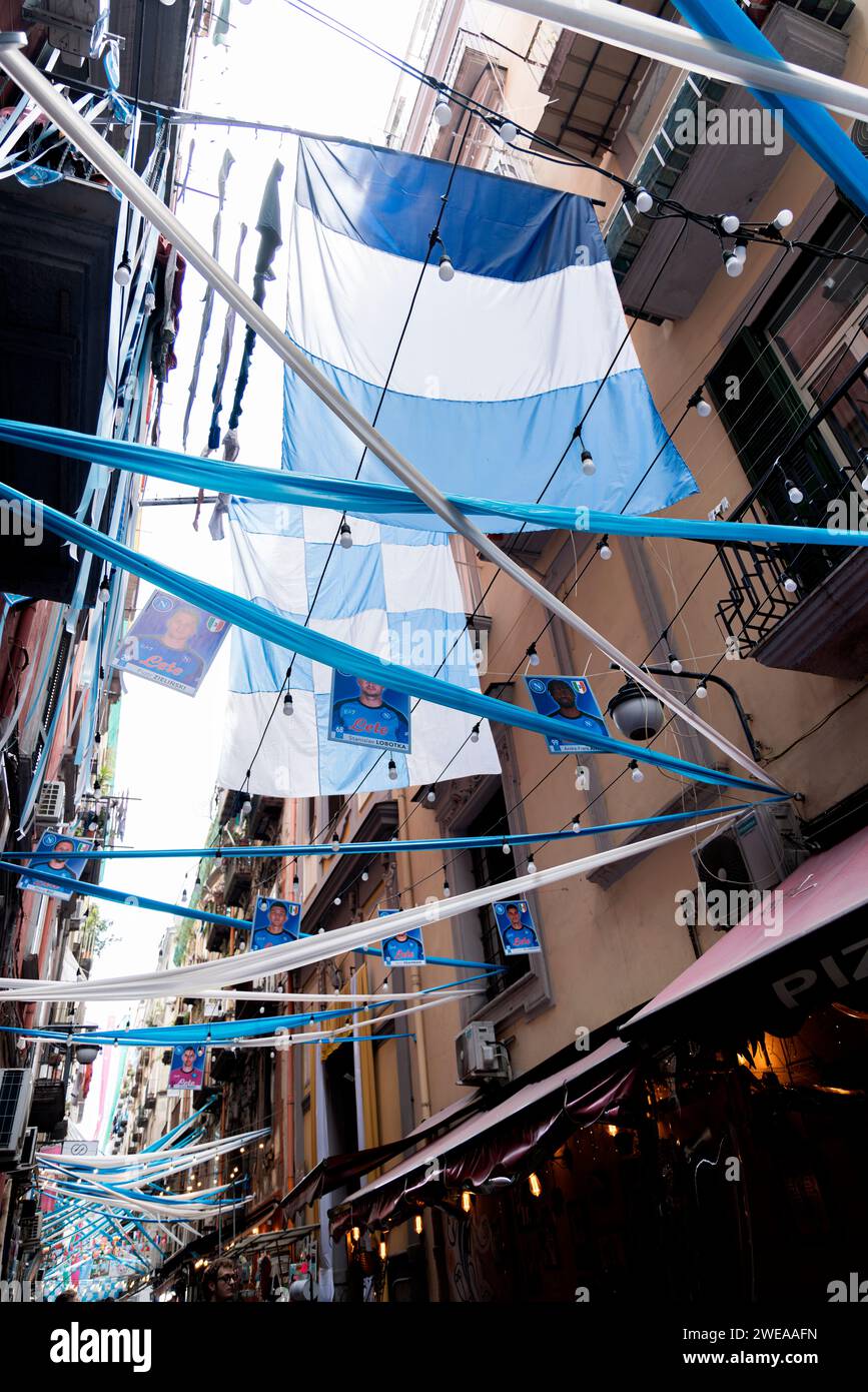Photograph taken in the city of Naples, Italy, capturing the city ...