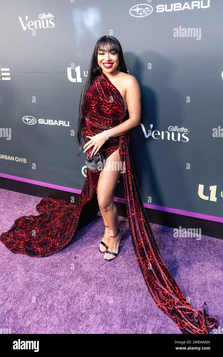 Atlanta, USA. 21st Jan, 2024. Comedian B. Simone attends the 2024 Urban ...