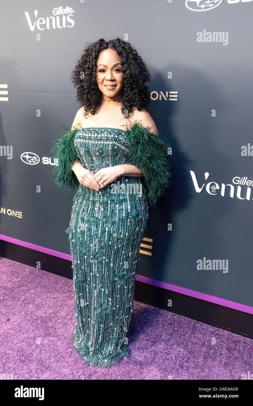 Atlanta, USA. 21st Jan, 2024. Recording artist Erica Campbell attends ...