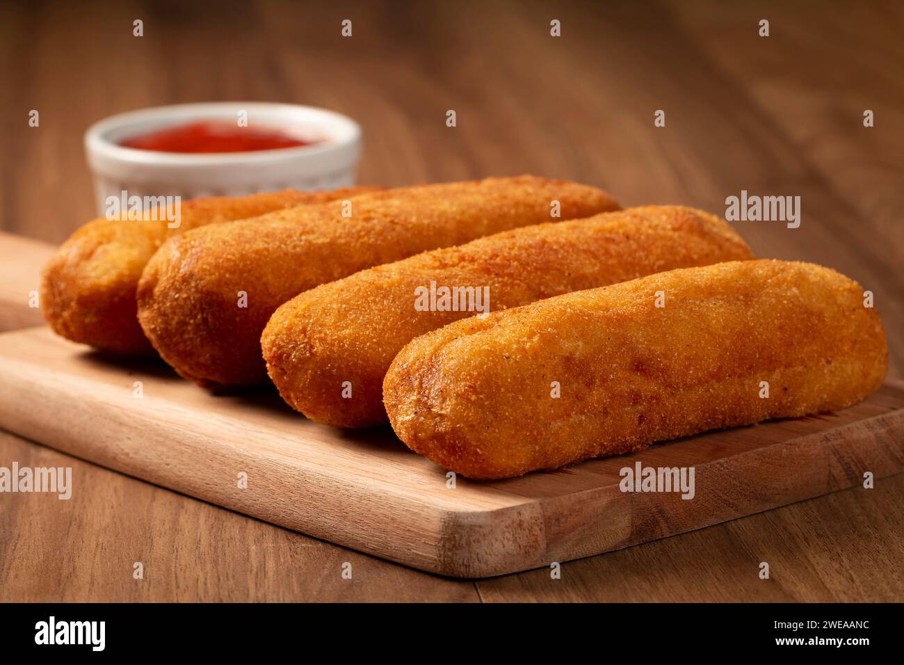 Fried risoles or Risol. Risoles stuffed with cheese and ham Stock Photo ...