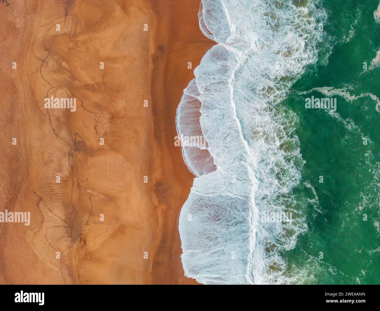 Nazaré Reverie: A Mesmerizing Aerial View of Atlantic Waves Embracing ...