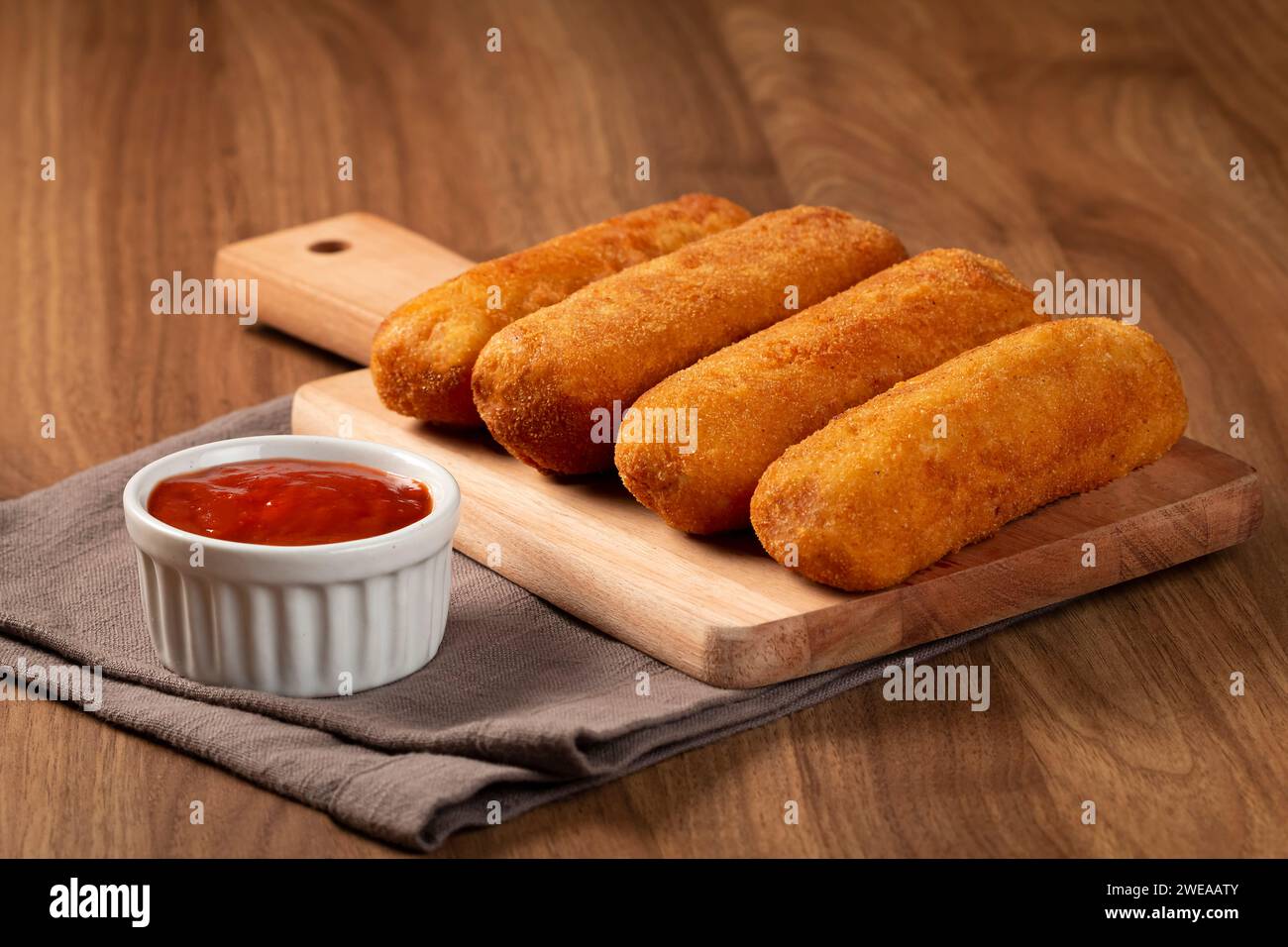 Fried risoles or Risol. Risoles stuffed with cheese and ham Stock Photo ...