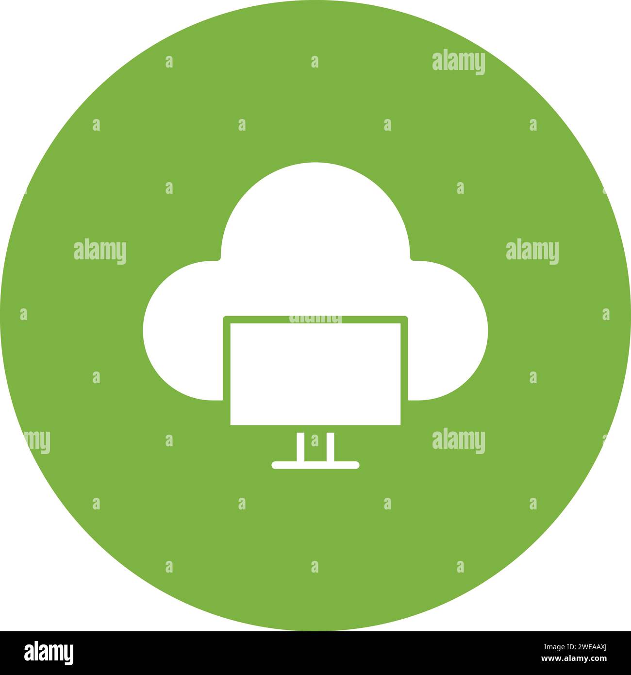 Cloud System icon vector image Stock Vector Image & Art - Alamy