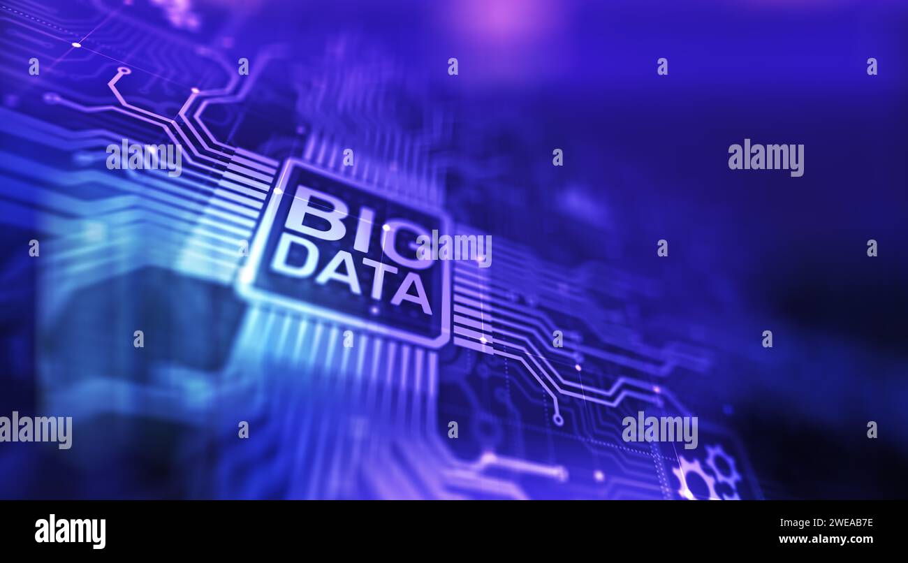 Big data analytics platform, business intelligence and modern technology concept on vitual ...