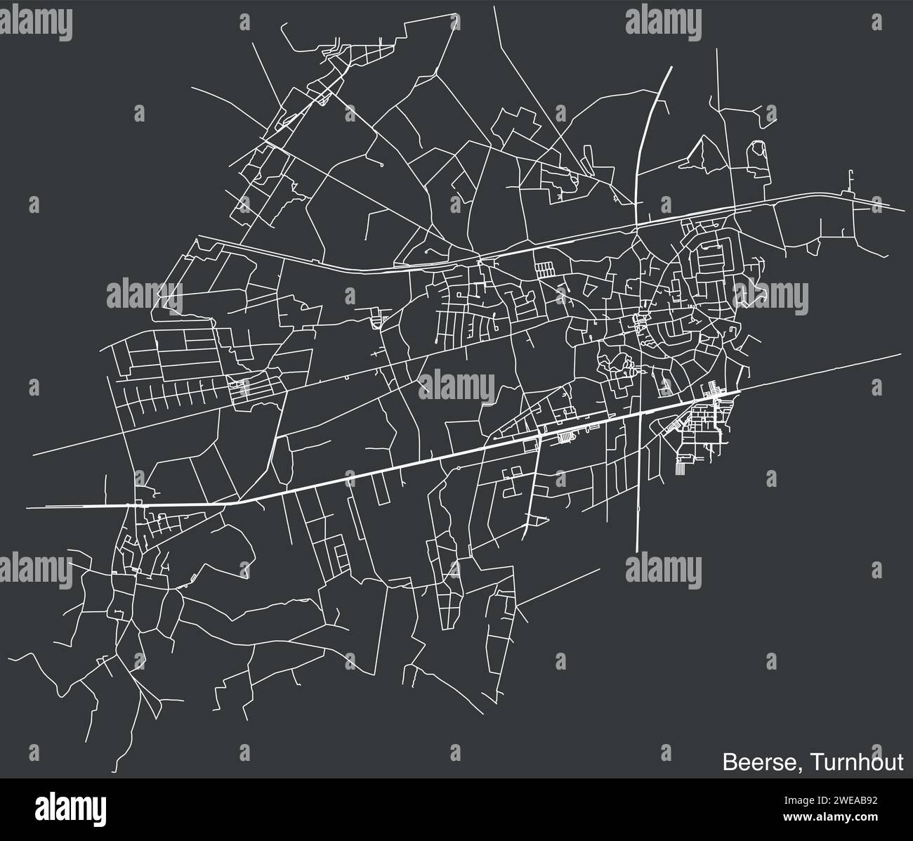 Turnhout vector map hi-res stock photography and images - Alamy