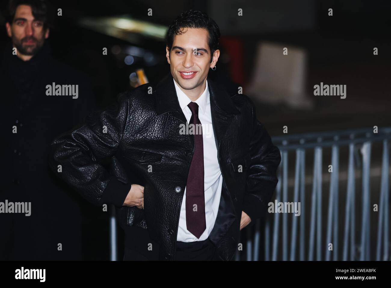Mahmood is attending the Prada Dinner Gala during the Milan Fashion ...