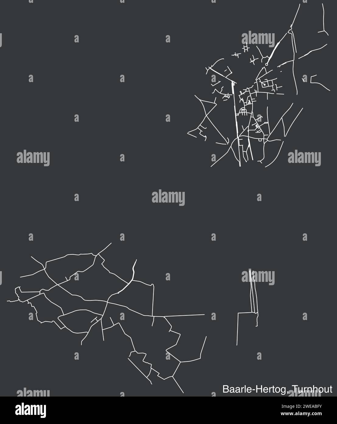 Turnhout street map Black and White Stock Photos & Images - Alamy