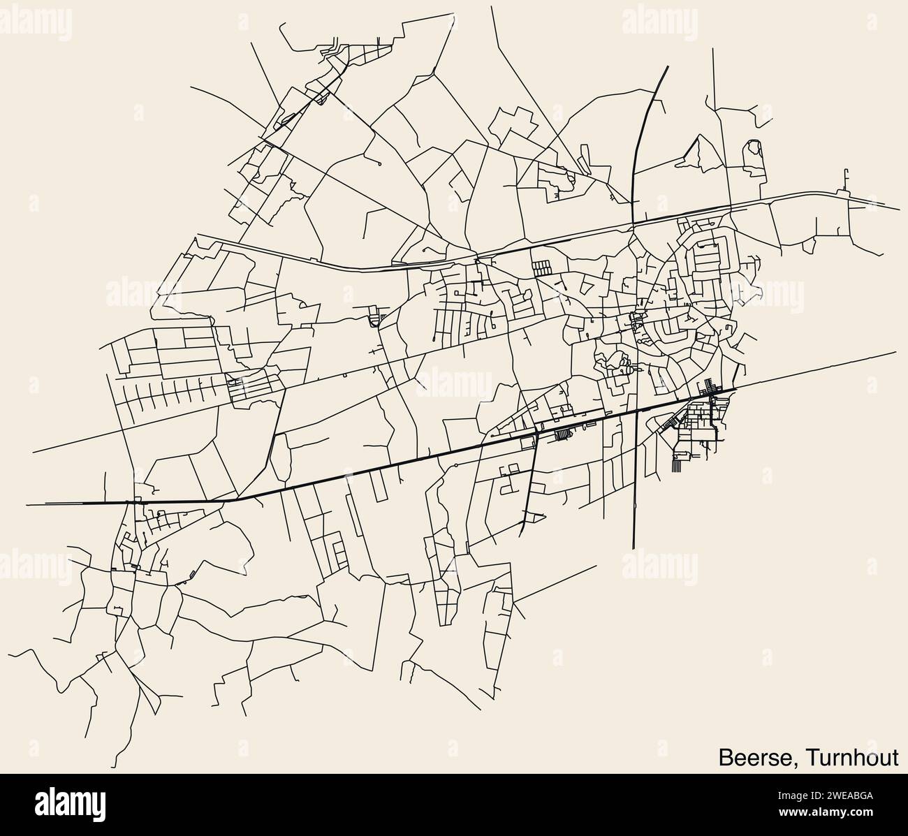 Turnhout vector map hi-res stock photography and images - Alamy
