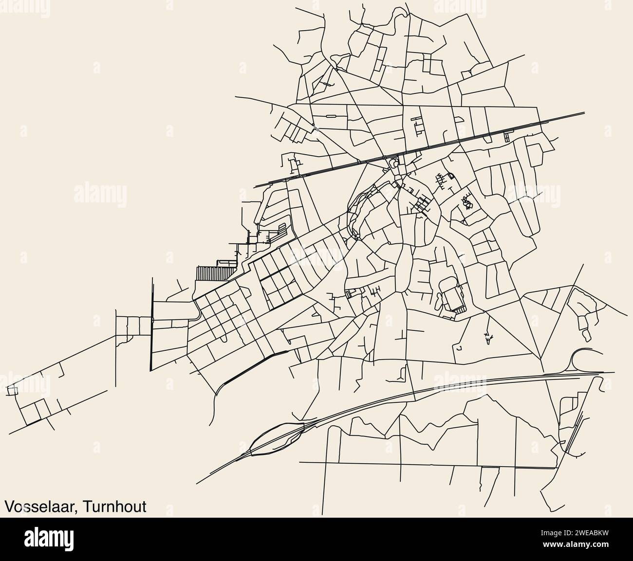 Turnhout vector map hi-res stock photography and images - Alamy