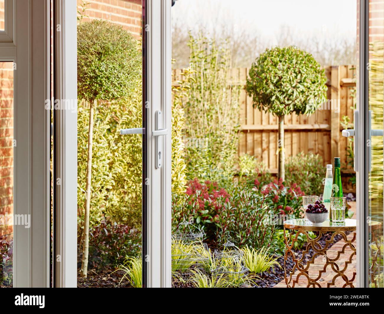 View garden through patio doors hi-res stock photography and images - Alamy