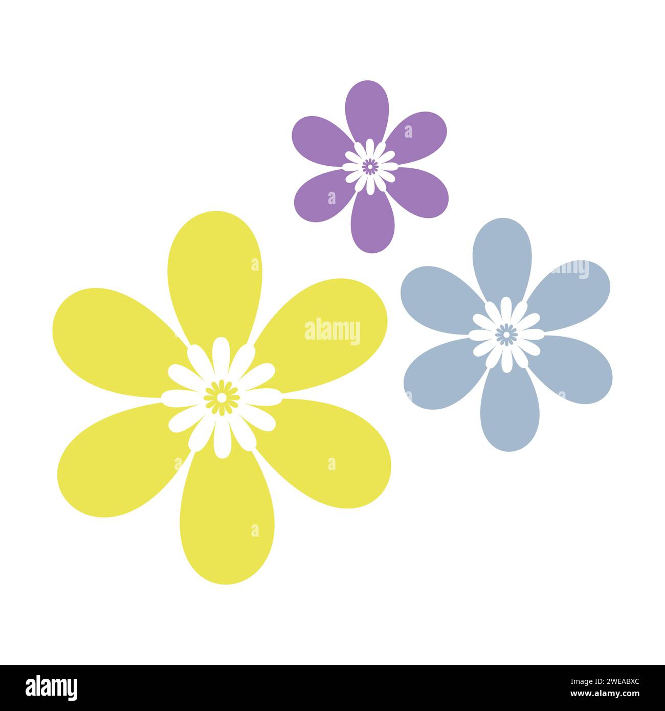 Funky retro doodle style Cut Out Stock Images & Pictures - Alamy