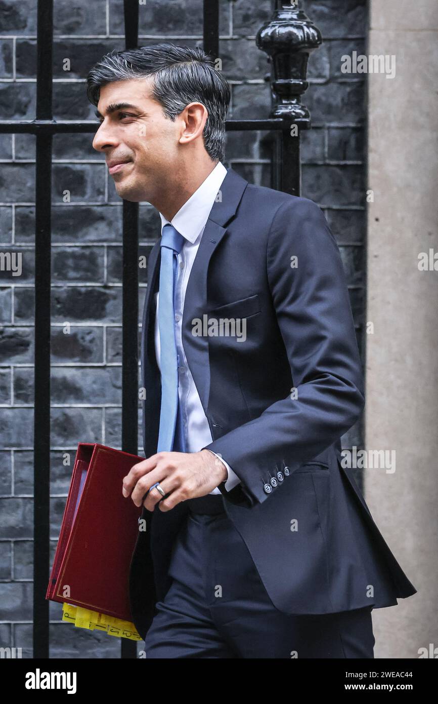 London, UK. 24th Jan, 2024. Rishi Sunak, MP, Prime Minister of the ...