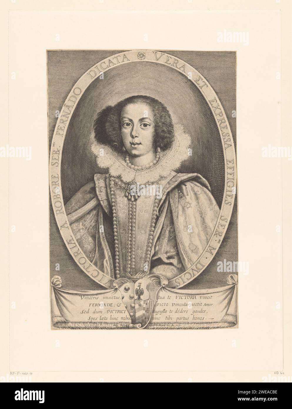 Portrait of Vittoria della Rovere, Grand Duchess of Tuscany, Sébastien ...