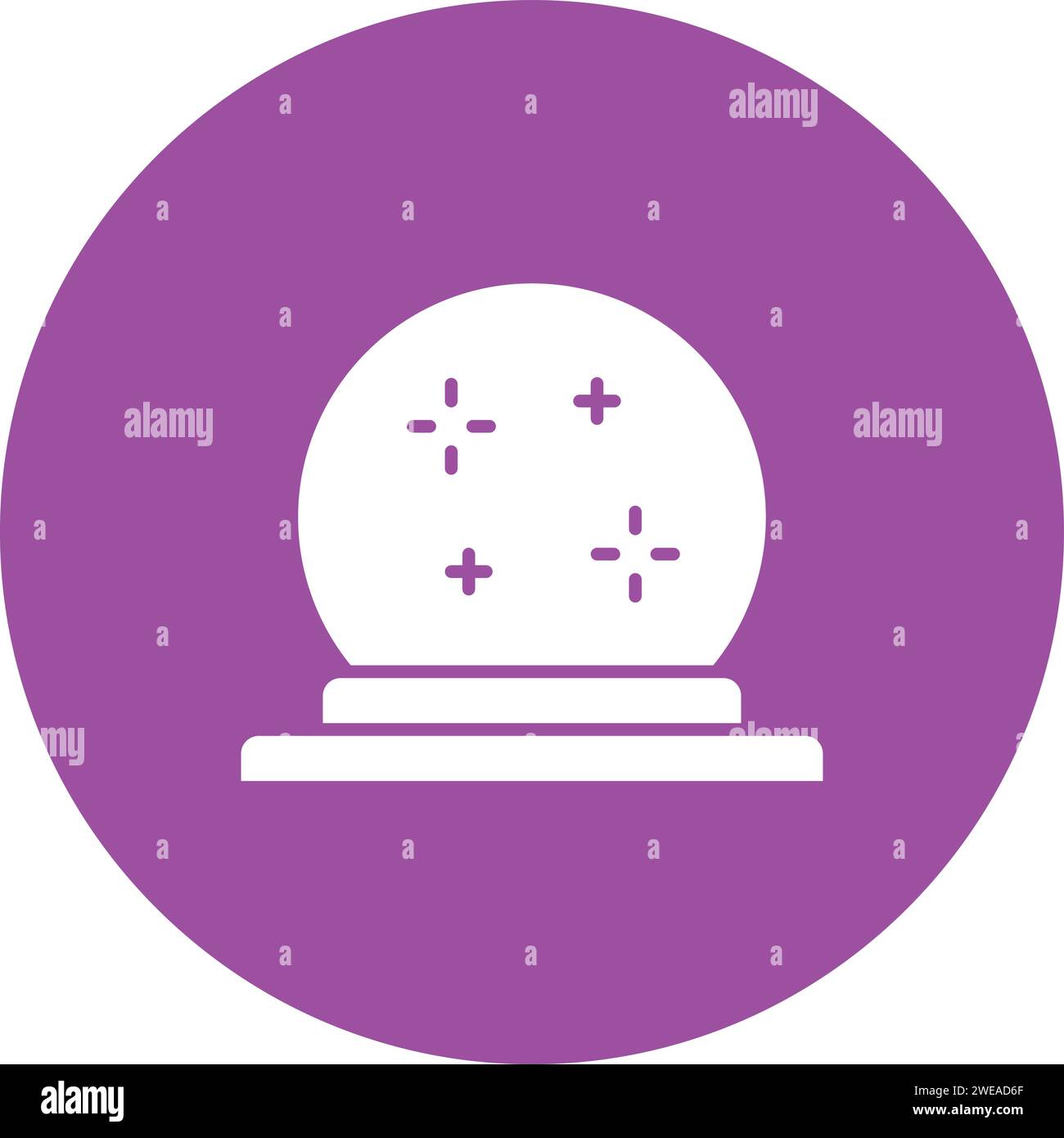 Crystal Ball icon vector image. Suitable for mobile application web ...