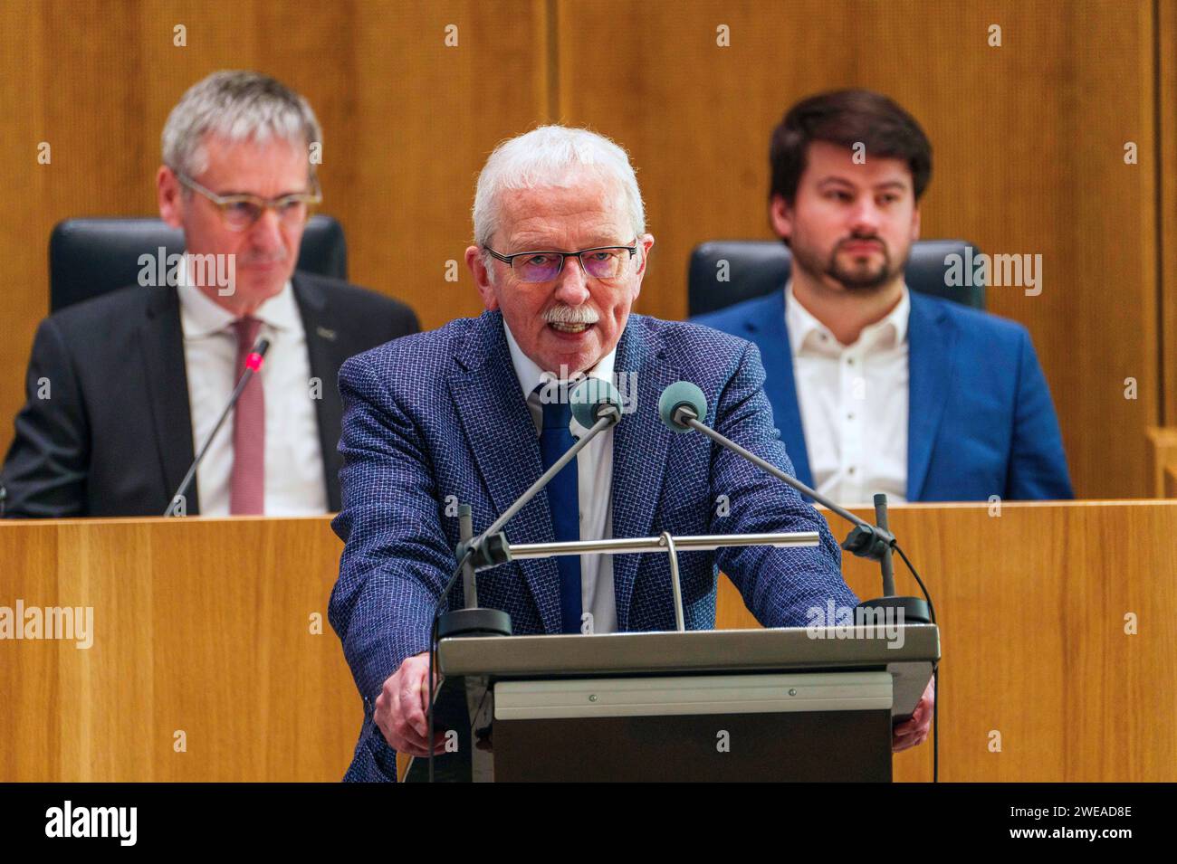 Mainz, Germany. 24th Jan, 2024. Michael Frisch (non-party, M), member ...