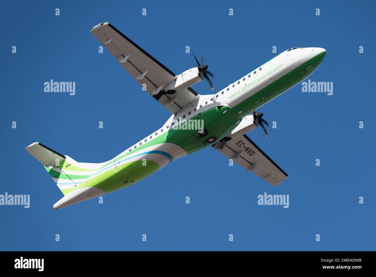 Tenerife, Spain January 21 st, 2024. Binter Canarias Airlines, ATR 72 ...