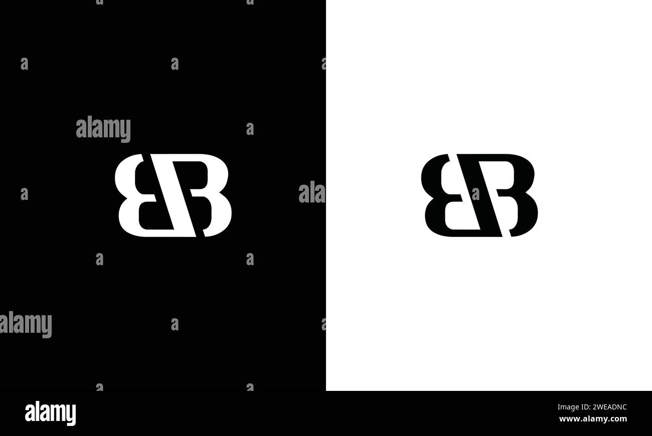 Minimalist abstract line art letter BB logo Stock Vector Image & Art ...