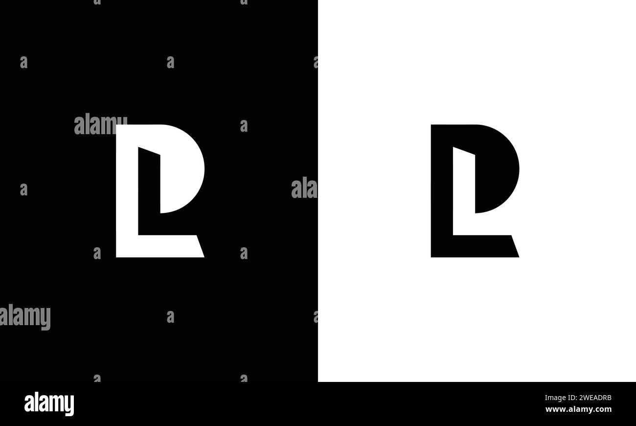 Creative abstract letter pl logo design. Linked letter lp logo design ...