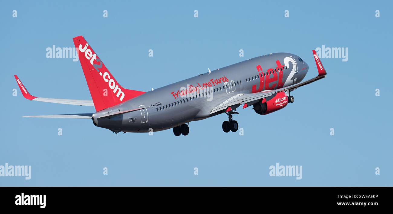 Tenerife, Spain January 21 st, 2024. Boeing 737-8MG. Jet2 Airlines ...
