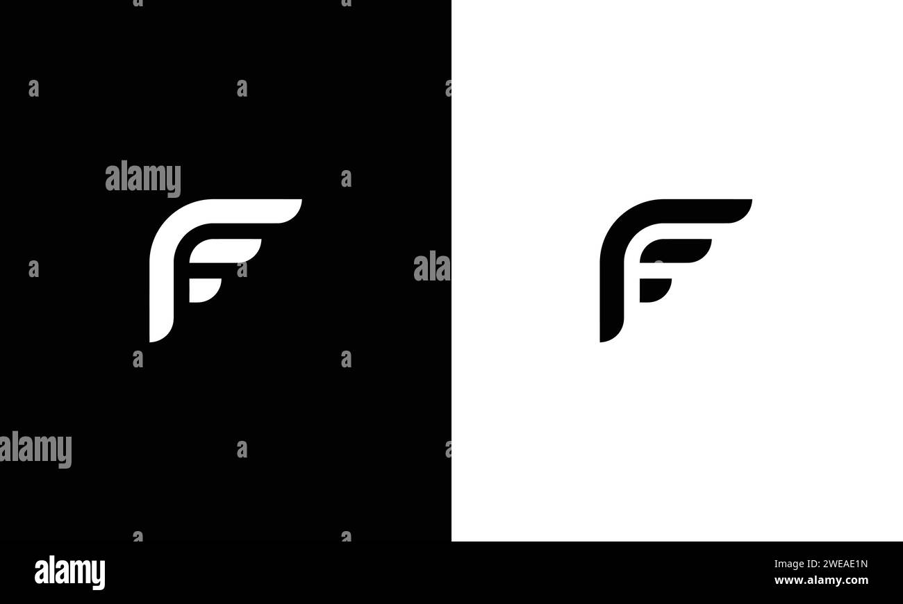 Creative and Minimalist Letter FF Logo Design Icon, Editable in Vector ...