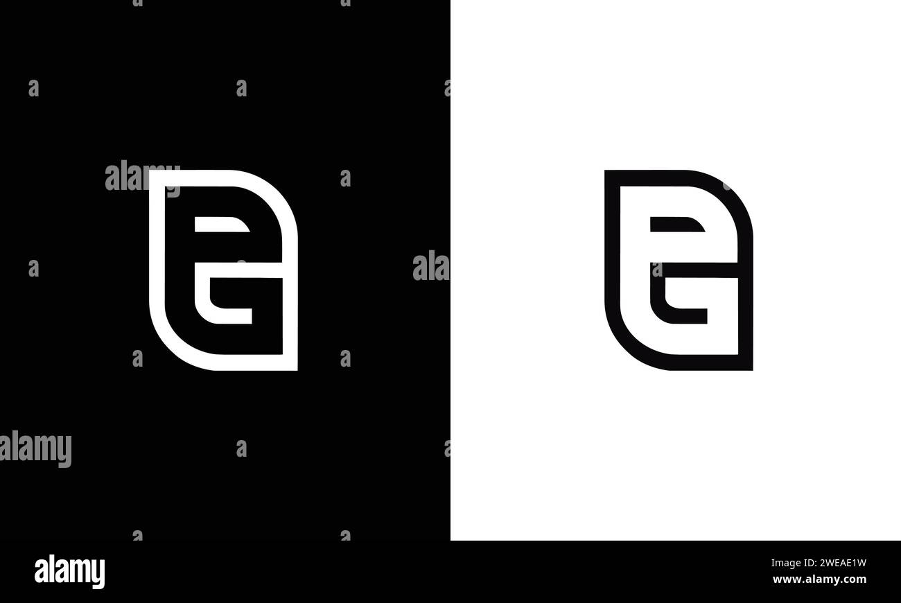 Creative and Minimalist Letter PG Logo Design Icon, Editable in Vector ...