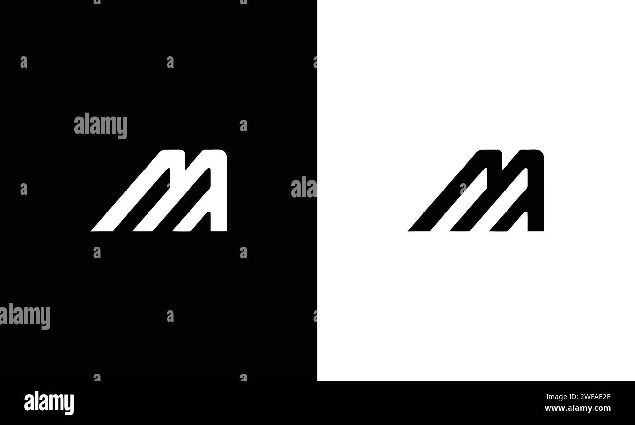 MA M A abstract vector logo monogram template Stock Vector Image & Art ...