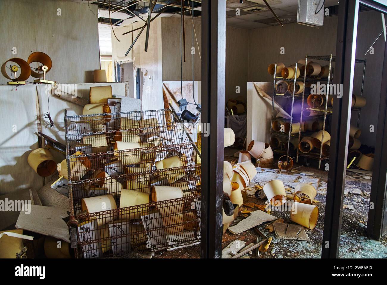 Abandoned Hotel Interior with Debris and Decay, North Randall Ohio ...