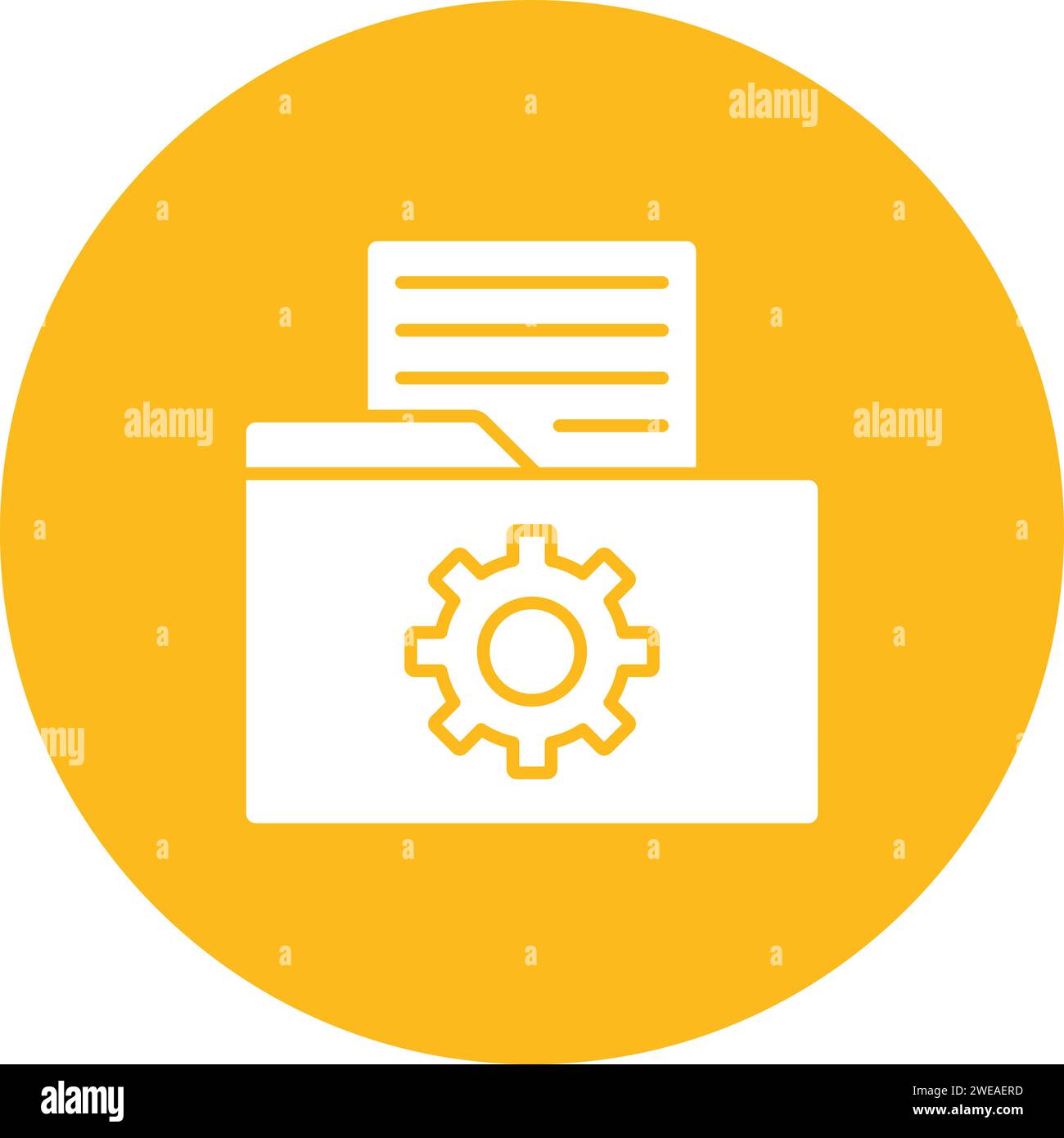 Documents Management icon vector image. Suitable for mobile application ...