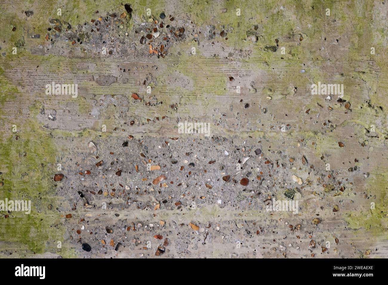 Concrete wall under railway bridge in Horsham, texture and details with ...