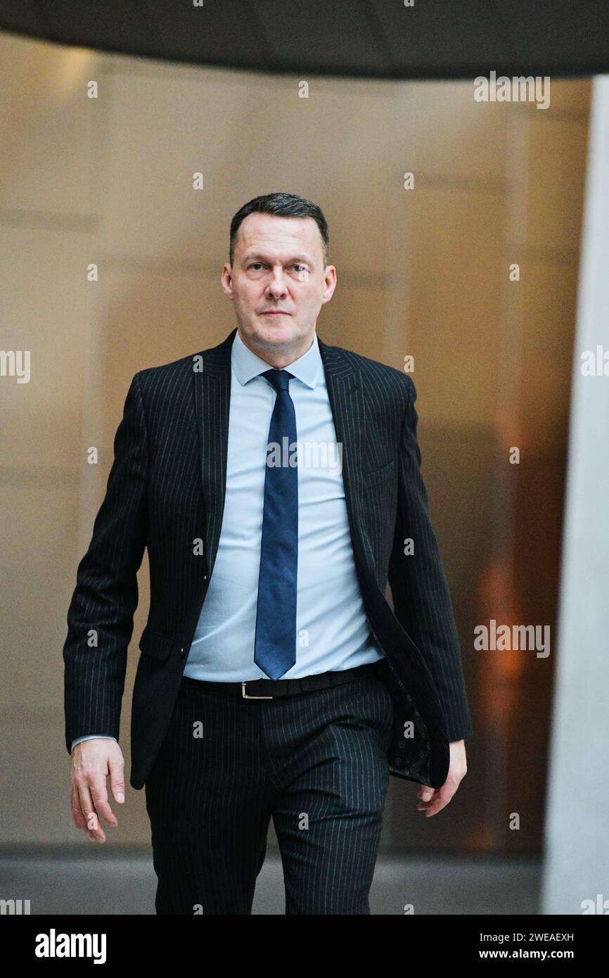 Edinburgh Scotland, UK 24 January 2024. Russell Findlay MSP at the ...