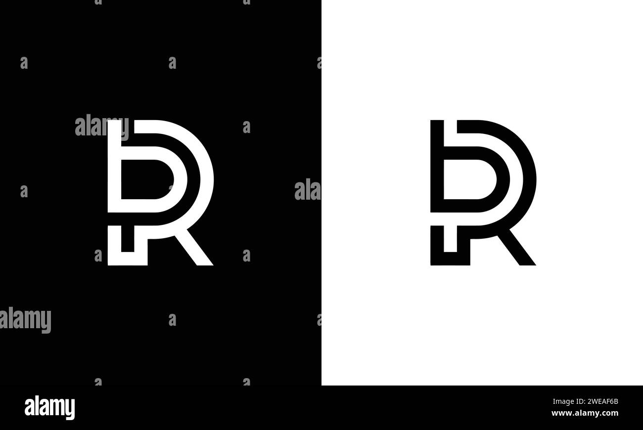 Alphabet letter BR RB logo design template Stock Vector Image & Art - Alamy