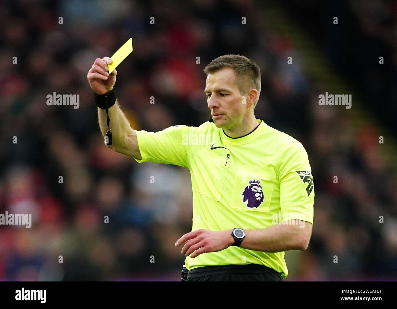 Referee Michael Salisbury during the Premier League match at Bramall ...