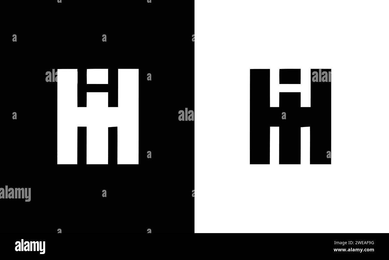 Alphabet letters Initials Monogram logo HI, H and I Stock Vector Image ...