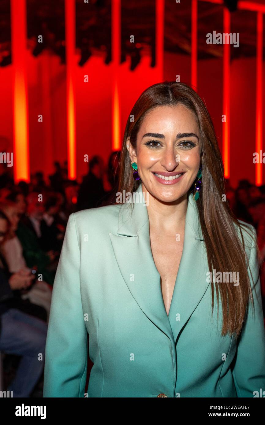 Paris, France. 24th Jan, 2024. Amina Khalil attends Elie Saab's couture ...